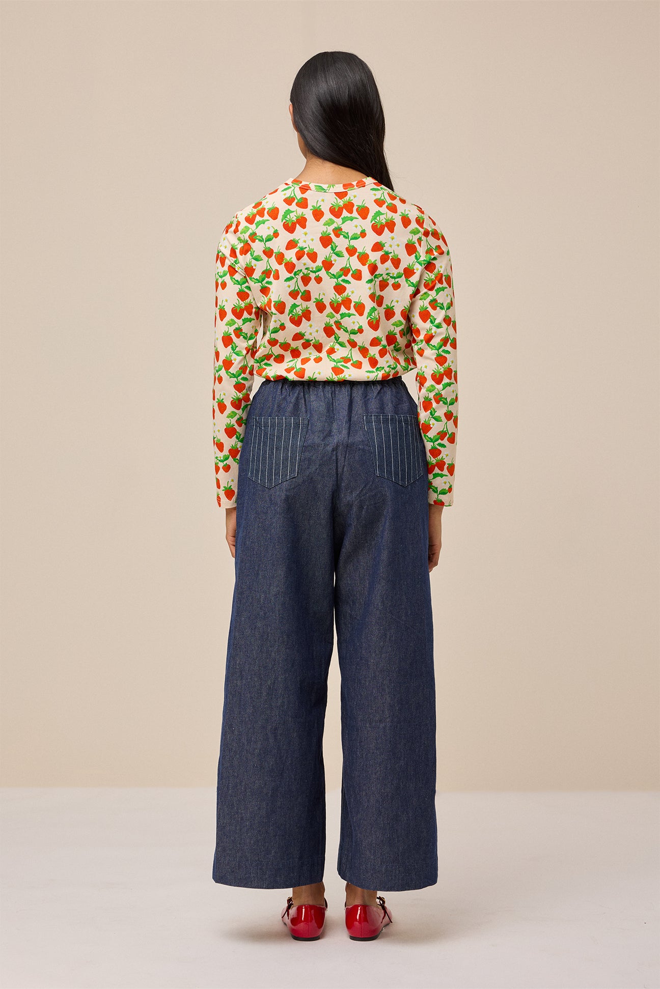 Wave Pant - Denim Patchwork – Variety Hour Studio
