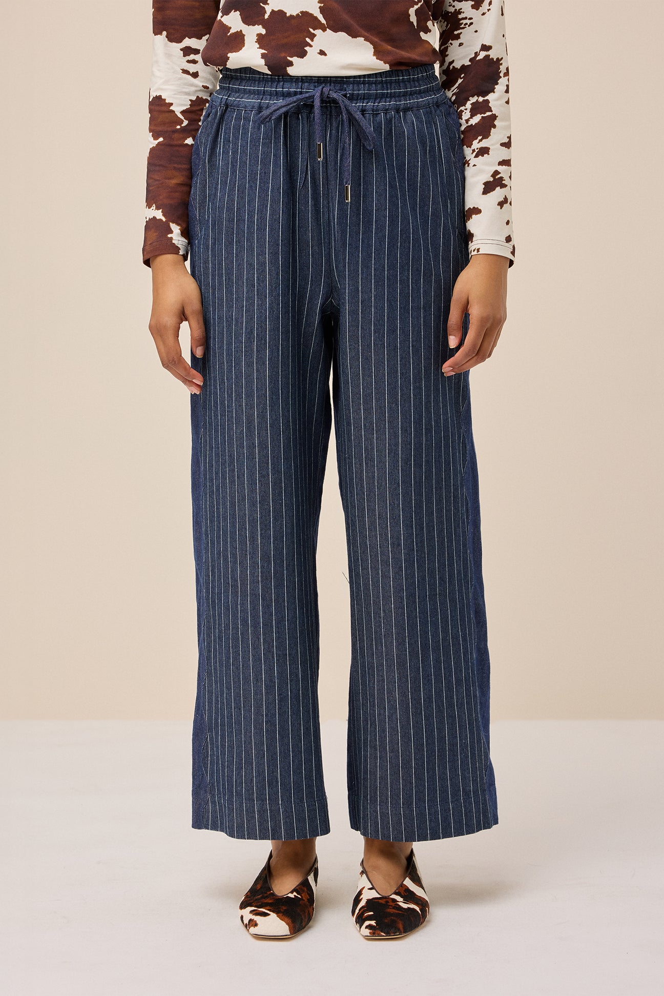 Wave Pant - Denim Patchwork – Variety Hour Studio
